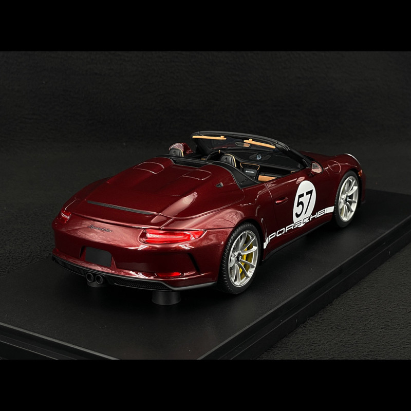 Porsche 911 Speedster Heritage Type 991.2 n° 57 2019 Cherry Red 1/18 GT ...