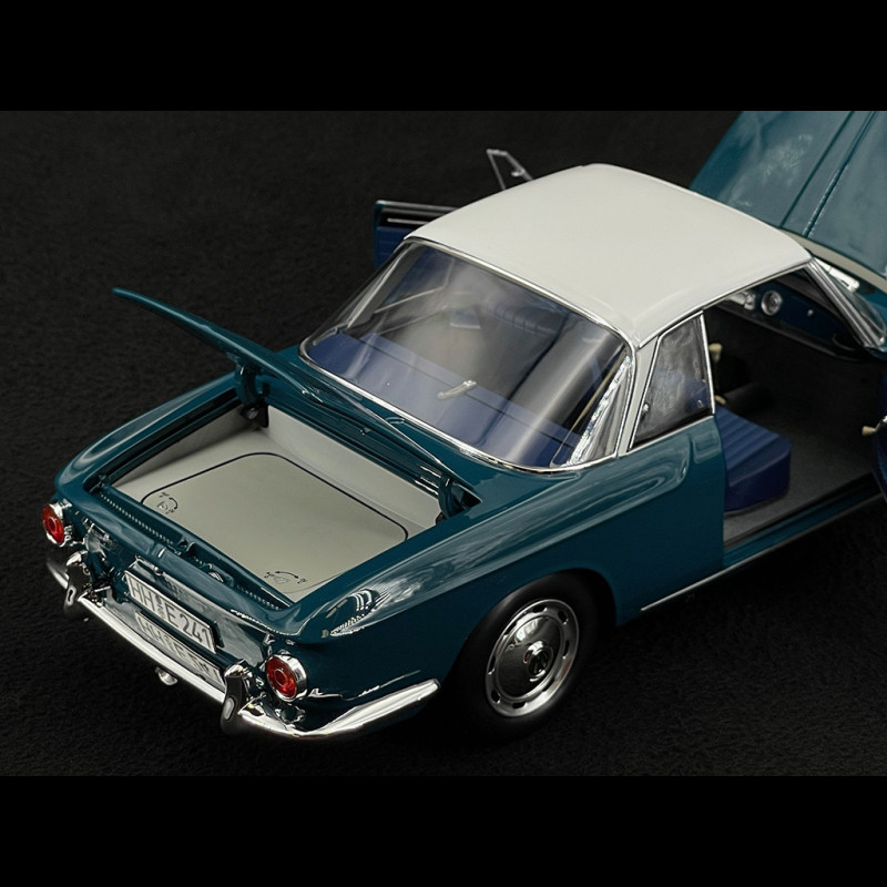 Volkswagen Karmann Ghia Type 34 Coupe 1961 Sea Blue 1/18 Norev 188646