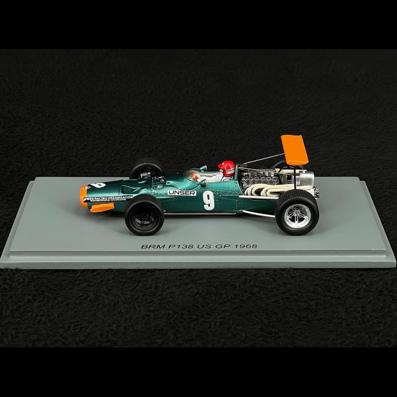 Bobby Unser BRM P138 n° 9 GP US F1 1968 1/43 Spark S5704