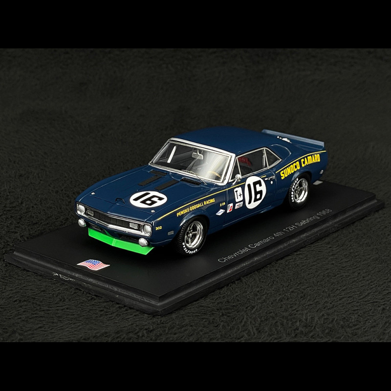 Chevrolet Camaro n° 16 2nd 12h Sebring 1968 1/43 Spark US246
