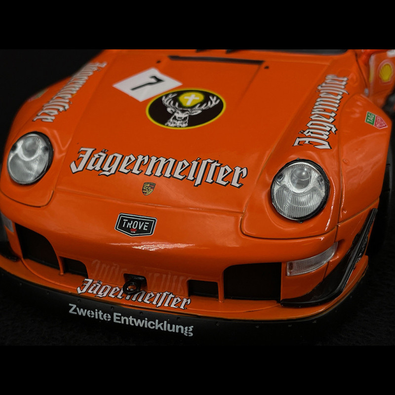 Porsche 911 RWB Type 993 n° 7 Jägermeister Bodykit Orange 2020 1/18 ...