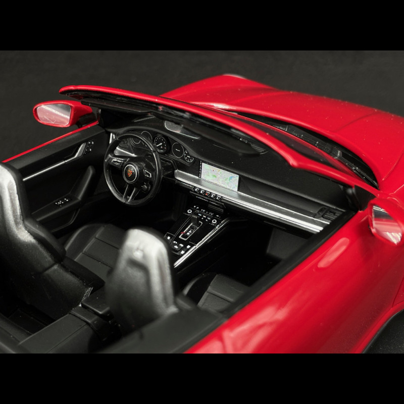Porsche 911 Turbo S Cabriolet Type 992 2020 Carmine Red 1/18 Minichamps ...