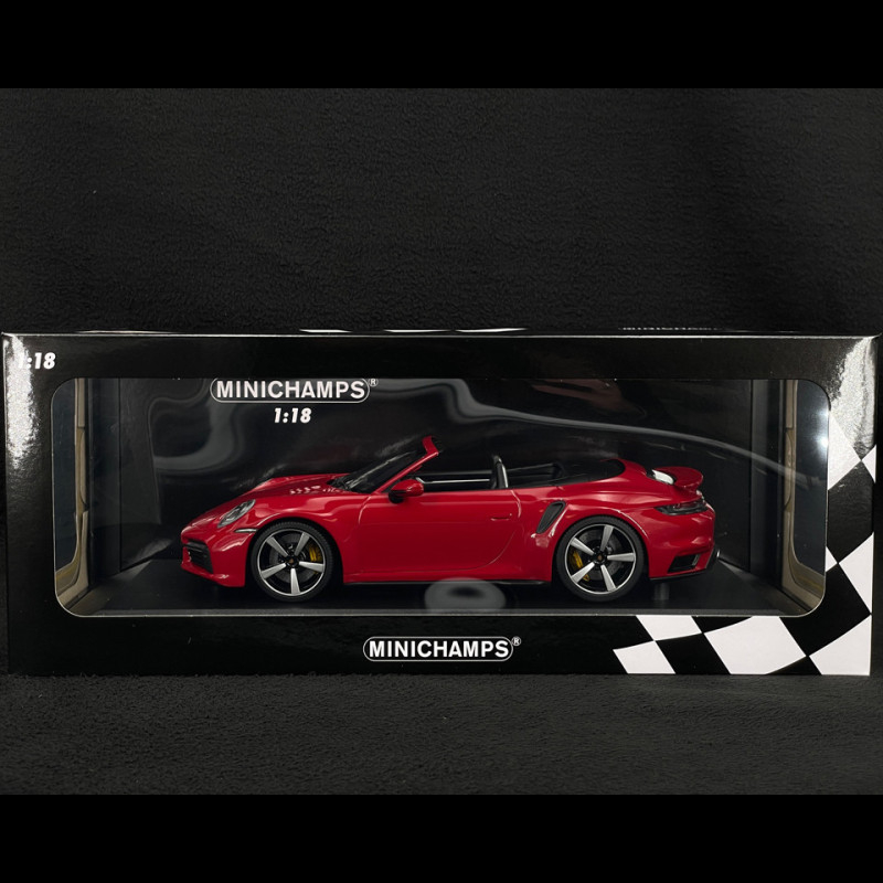 Porsche 911 Turbo S Cabriolet Type 992 2020 Carmine Red 1/18 Minichamps ...