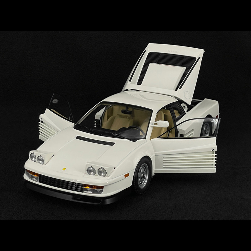 Trio Ferrari Testarossa Monospecchio 1984 Blanc + Figurines Sonny Et ...