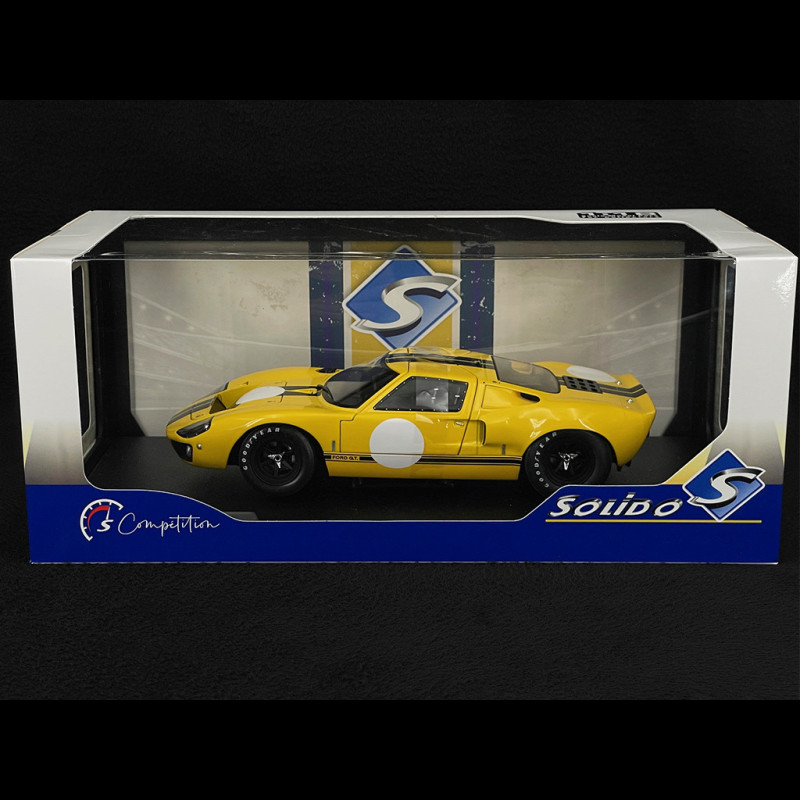 Ford GT40 MK1 1968 Yellow / Black 1/18 Solido S1803011