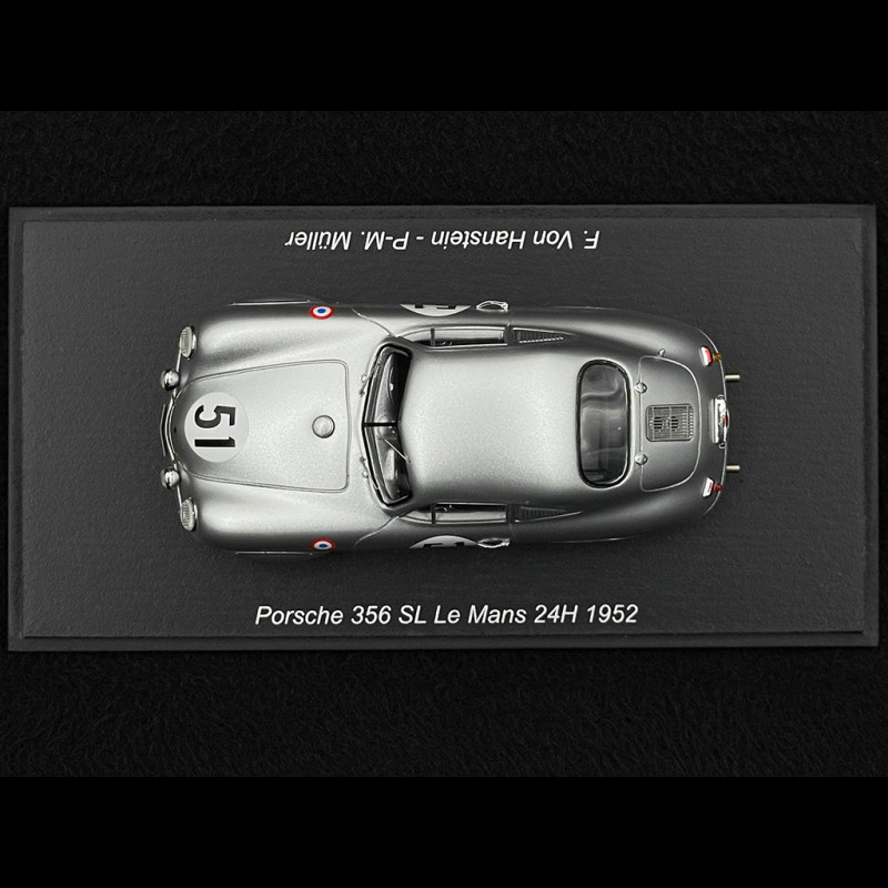 Porsche 356 SL n° 51 24h Le Mans 1952 1/43 Spark S9703