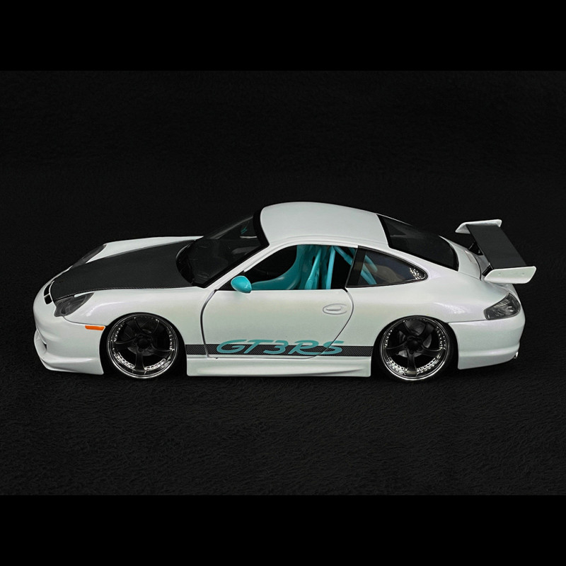 Porsche 911 GT3 RS Type 996 2003 Blanc Nacré Étoilé Pink Slips 1/24 ...