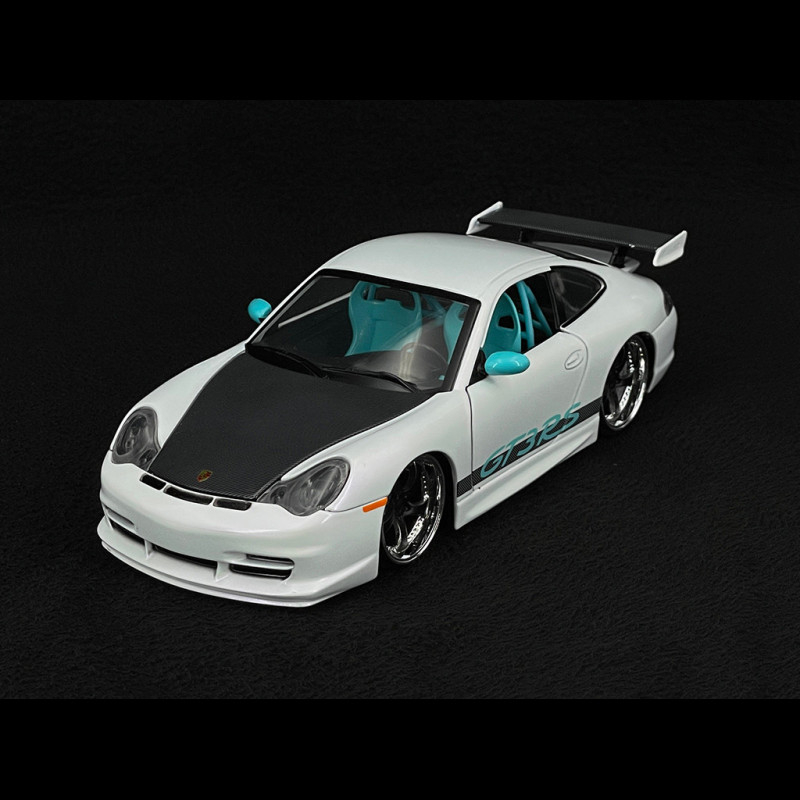 Porsche 911 GT3 RS Type 996 2003 Blanc Nacré Étoilé Pink Slips 1/24 ...