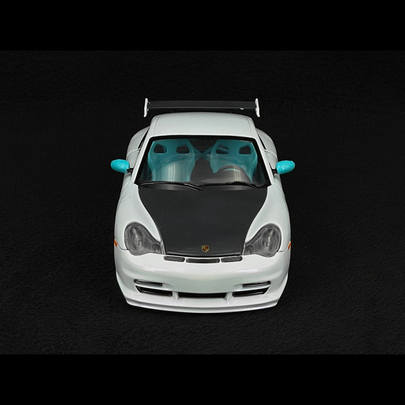 Porsche 911 GT3 RS Type 996 2003 Blanc Nacré Étoilé Pink Slips 1/24 ...