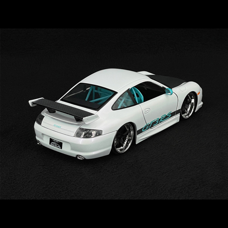 Porsche 911 GT3 RS Type 996 2003 Blanc Nacré Étoilé Pink Slips 1/24 ...