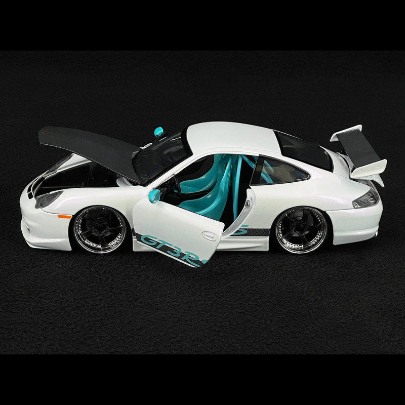 Porsche 911 GT3 RS Type 996 2003 Blanc Nacré Étoilé Pink Slips 1/24 ...