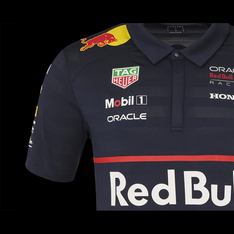 Polo Red Bull Racing F1 Team Collection Replica Bleu Nocturne TM9865AT ...