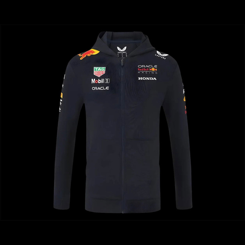 Red Bull Racing Zip-Up Sweatshirt F1 Team Replica Collection Midnight ...