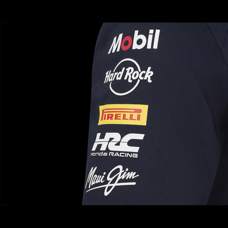Veste Red Bull Racing Bomber F1 Team Collection Replica Bleu Nocturne ...