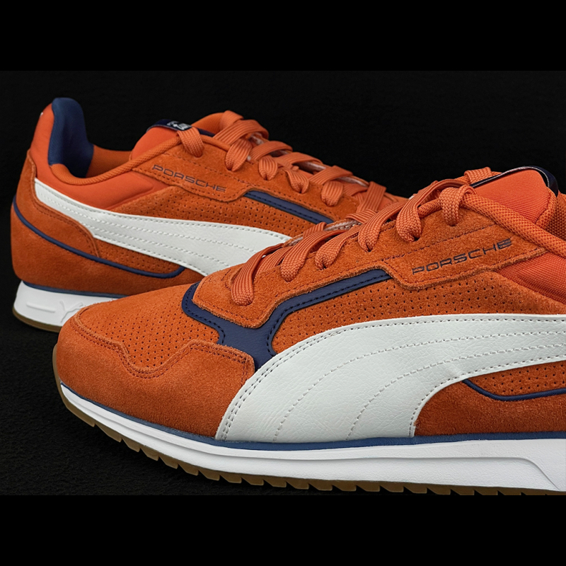 Porsche Softride St Miler Shoes by Puma – Orange / White & Blue 308973 ...