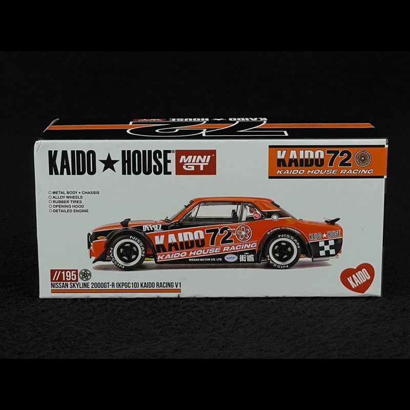 Nissan 2000GT-R KPGC10 Kaido Racing V1 1970 1/64 Mini GT KHMG195