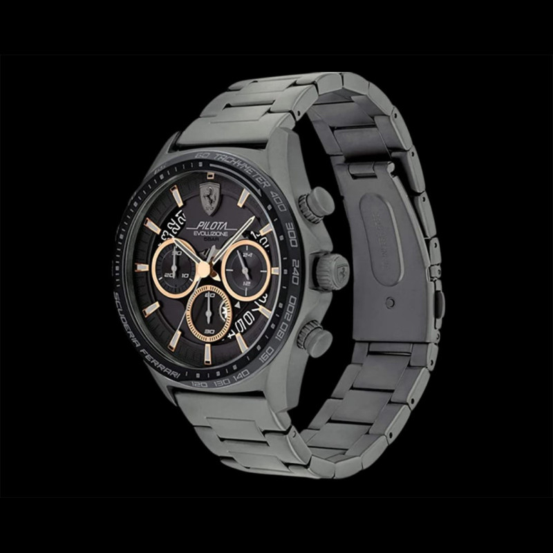 Montre Ferrari Pilota Evo Chronographe Bracelet Métal Gris FE-083-0824