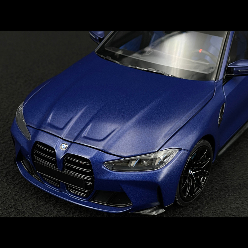 BMW M3 2024 Matt Blue Metallic 1/18 Minichamps 110020220
