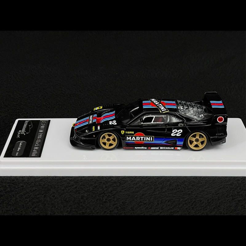 Ferrari F40 LM Press Version Martini With Gold Rims 1996 Black 1/43 ...