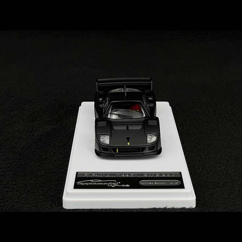 Ferrari F40 LM Press Version With Silver Enkei Rims 1996 Matte Black 1/ ...