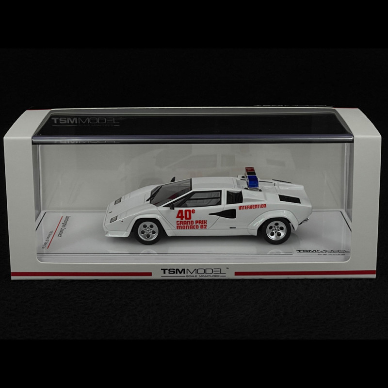 Lamborghini Countach Safety Car Monaco GP 1982 White 1/43 TSM Models ...
