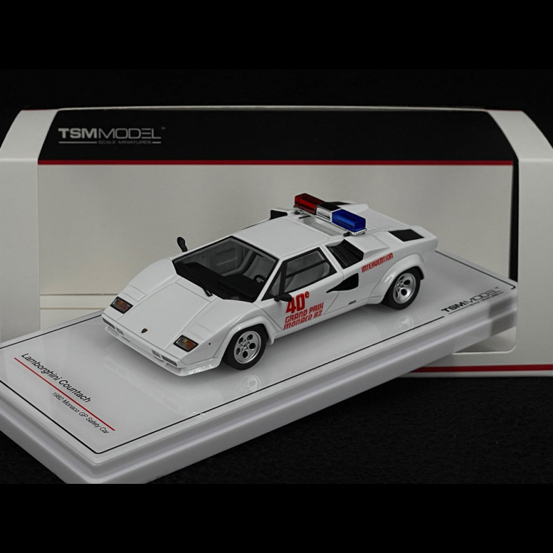 Lamborghini Countach Safety Car Monaco GP 1982 White 1/43 TSM Models ...