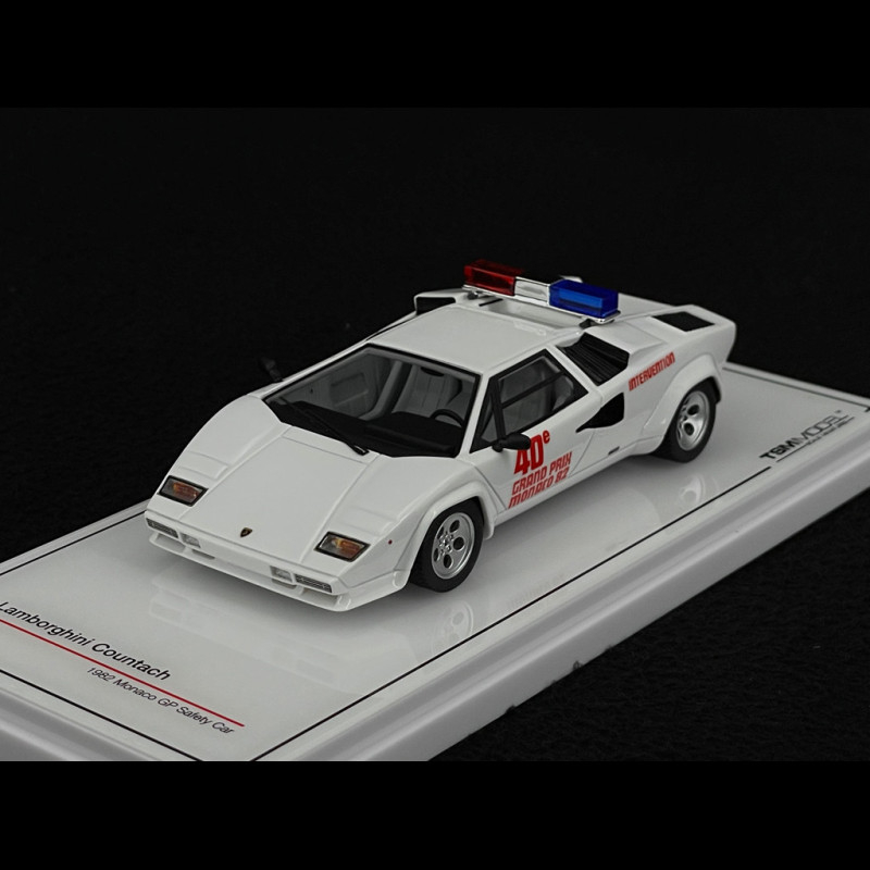 Lamborghini Countach Safety Car Monaco GP 1982 White 1/43 TSM Models ...