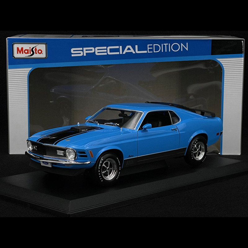 Ford Mustang Mach 1 1970 Blue 1/18 Maisto MAI31453BL