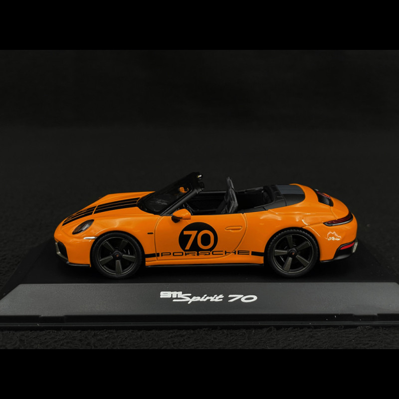 Porsche 911 Spirit 70 Type 992 Cabriolet 2025 Signal Orange 1/43 Spark ...