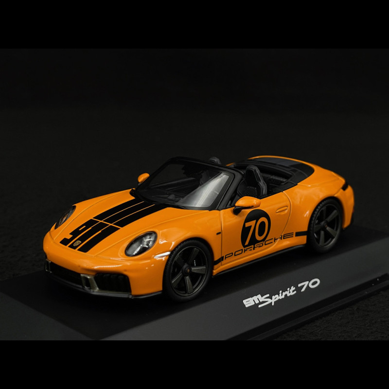 Porsche 911 Spirit 70 Type 992 Cabriolet 2025 Signal Orange 1/43 Spark ...