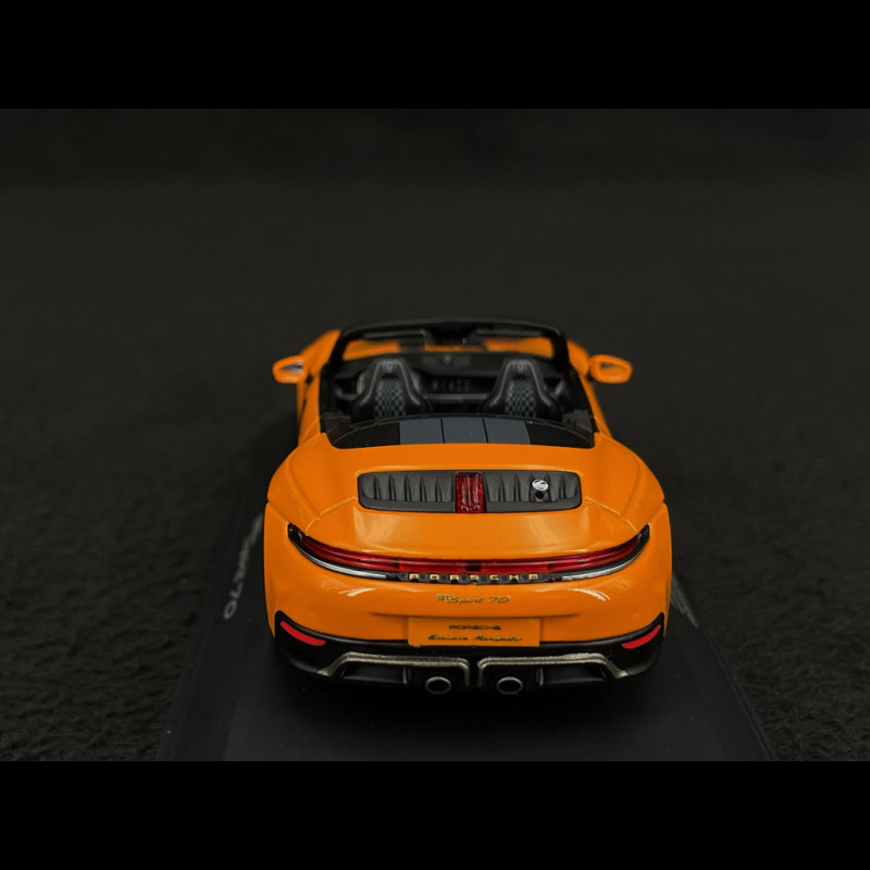 Porsche 911 Spirit 70 Type 992 Cabriolet 2025 Signal Orange 1/43 Spark ...