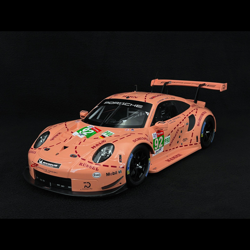 Porsche 911 RSR Type 991 n° 92 "Cochon Rose" Vainqueur 24h Le Mans 2018 ...