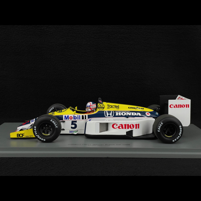 Nigel Mansell Williams FW11 n° 5 Winner British GP 1986 F1 1/18 Spark ...