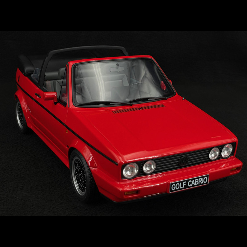 Volkswagen Golf MK1 Convertible Sport Line 1991 Flash Red 1/12 ...