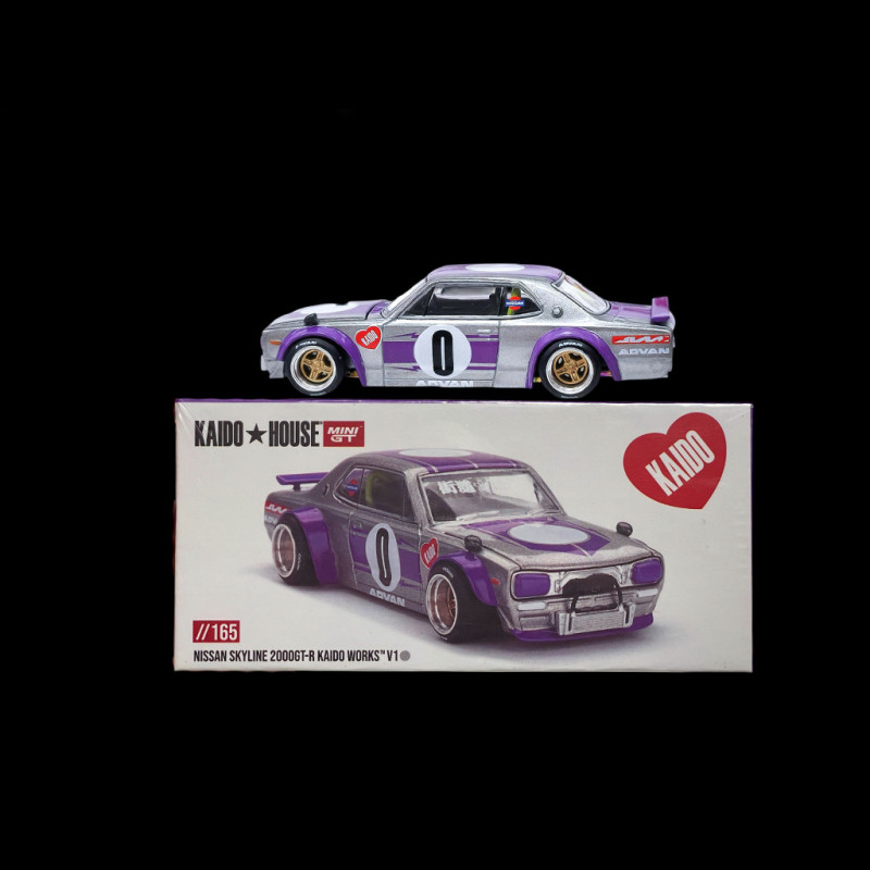 Nissan Skyline 2000 GT-R Kaido Works V1 1969 Violet 1/64 Kaidohouse X ...