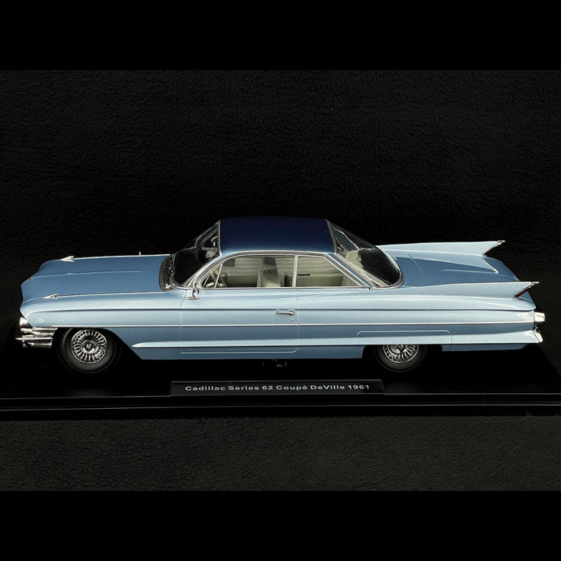 Cadillac DeVille Series 62 Coupe 1961 Light Metallic Blue 1/18 KK Scale ...
