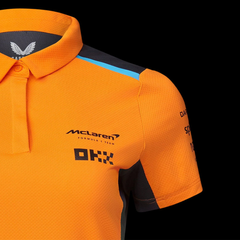 McLaren F1 Team Polo Shirt Norris Piastri Papaya Orange / Phantom ...