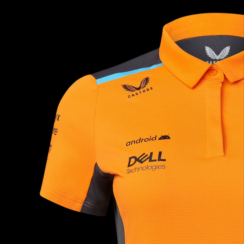 McLaren F1 Team Polo Shirt Norris Piastri Papaya Orange / Phantom ...