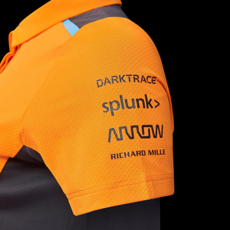 McLaren F1 Team Polo Shirt Norris Piastri Papaya Orange / Phantom ...