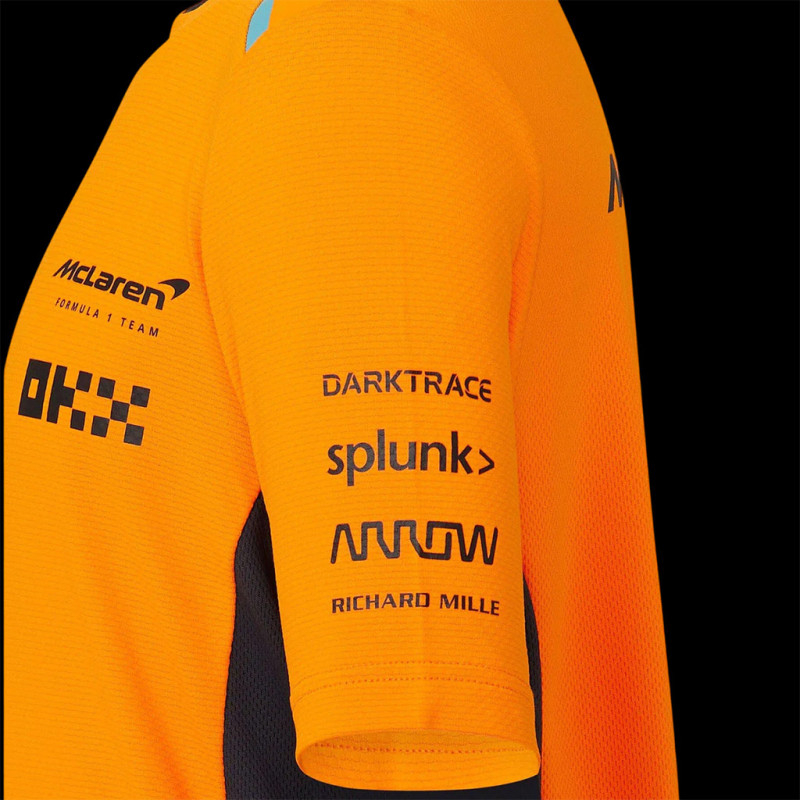 T-shirt McLaren F1 Team Norris Piastri Orange Papaye TJ2607 - Enfant
