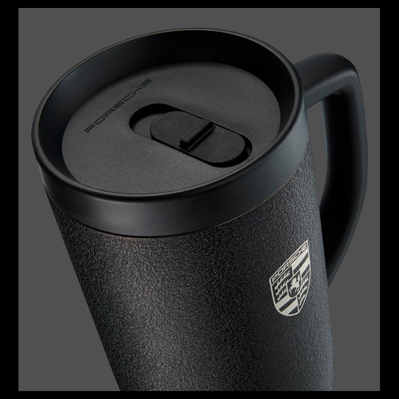 Porsche Goblet AHEAD Crest Thermos Bottle Grained Matt Black WAP0501720SAHD