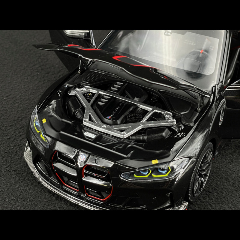 BMW M4 CSL 2023 Black / Red 1/18 Minichamps 110023021