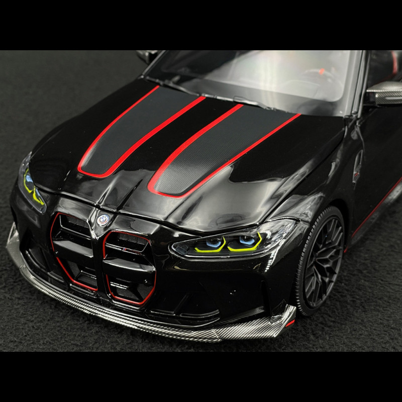 BMW M4 CSL 2023 Black / Red 1/18 Minichamps 110023021