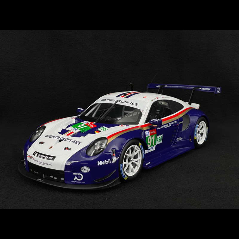 Porsche 911 RSR Type 991 n°91 2nd 24h Le Mans 2018 1/12 Ixo Models ...