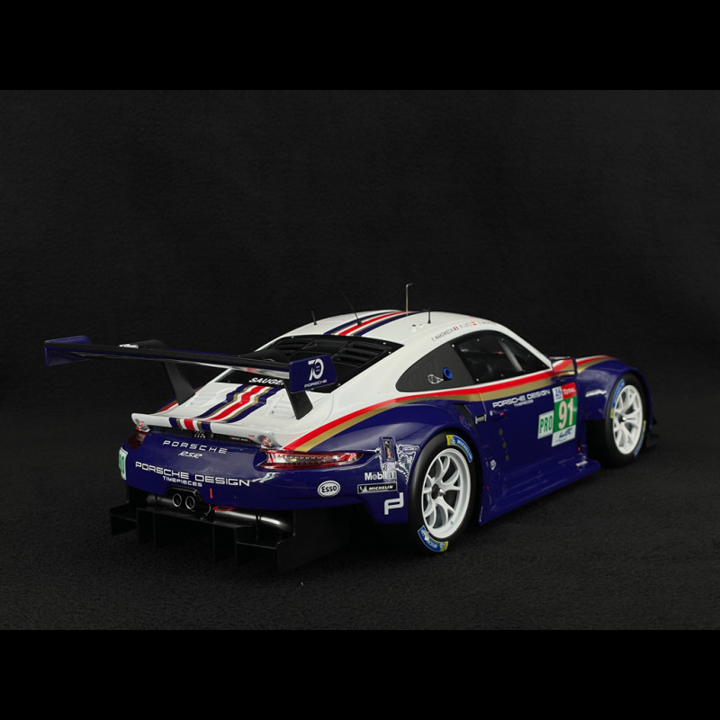 Porsche 911 RSR Type 991 n°91 2nd 24h Le Mans 2018 1/12 Ixo Models ...