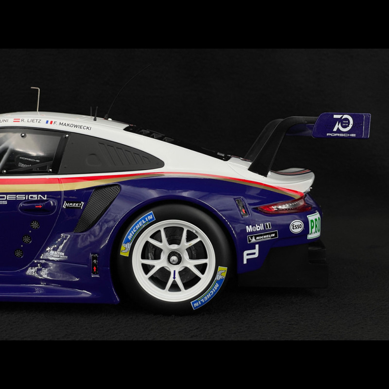 Porsche 911 RSR Type 991 n°91 2nd 24h Le Mans 2018 1/12 Ixo Models ...
