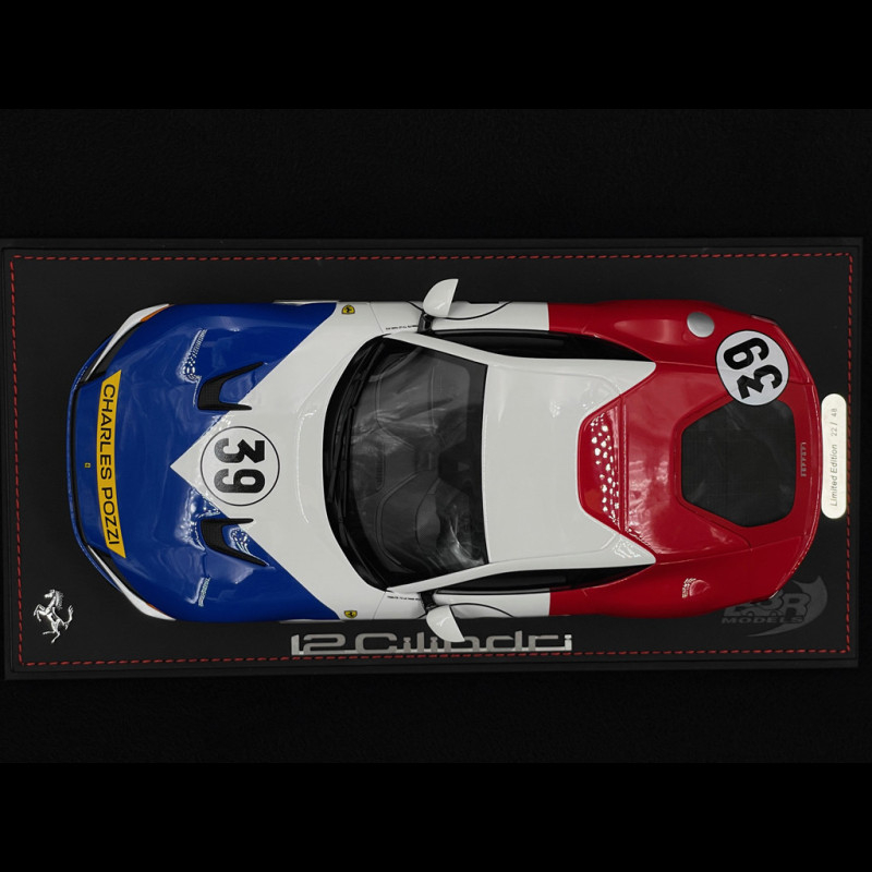 Ferrari 12Cilindri Coupe n° 39 Tribute 24h Le Mans 1972 Blue / White ...