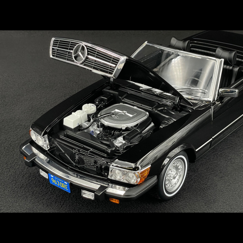 Mercedes-Benz 450 SL R107 1985 US Version Black American Gigolo 1/12 KK ...