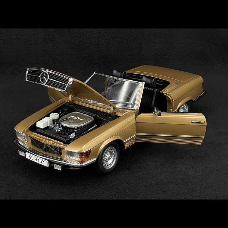 Mercedes-Benz 450 SL R107 1985 Metallic Gold 1/12 KK Scale KKDC120182