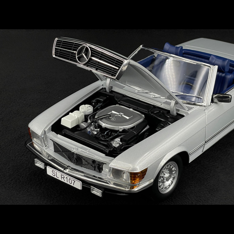 Mercedes-Benz 450 SL R107 1985 Silver Grey 1/12 KK Scale KKDC120181